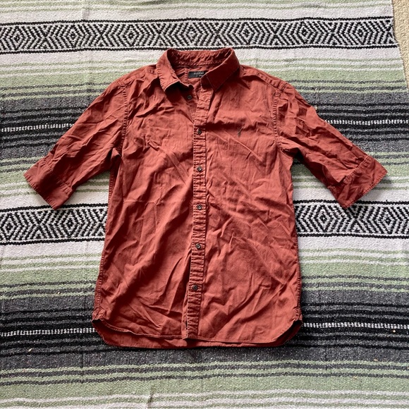All Saints | Shirts | All Saints Rust Colored Button Down Shirt | Poshmark
